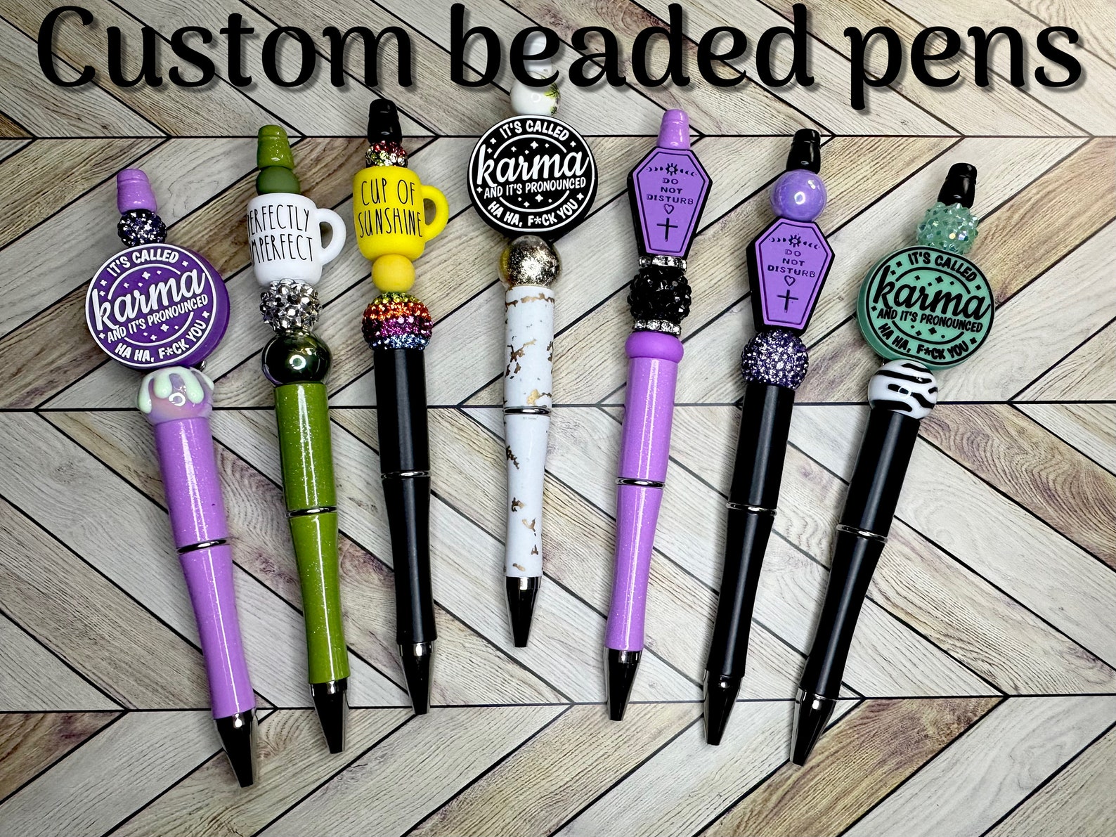Custom Beaded Pens - Etsy