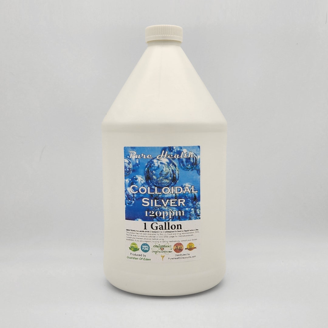 Pure Health Discounts - Colloidal Silver 120 Ppm - 1 Gallon - Etsy