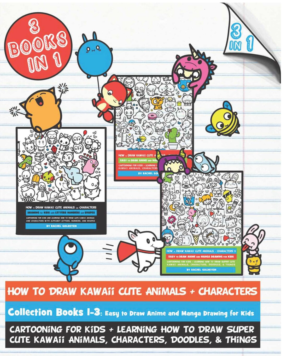 How to Draw Kawaii Cute Animals Characters Collection Books - Etsy