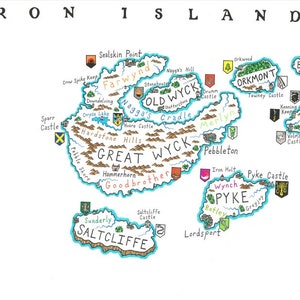 Iron Islands Map digital File - Etsy