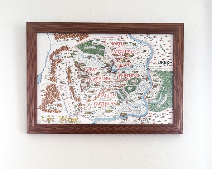 Map of the Shire - Etsy