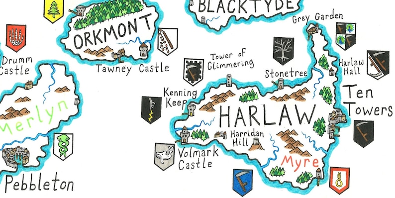Iron Islands Map (digital File) - Etsy