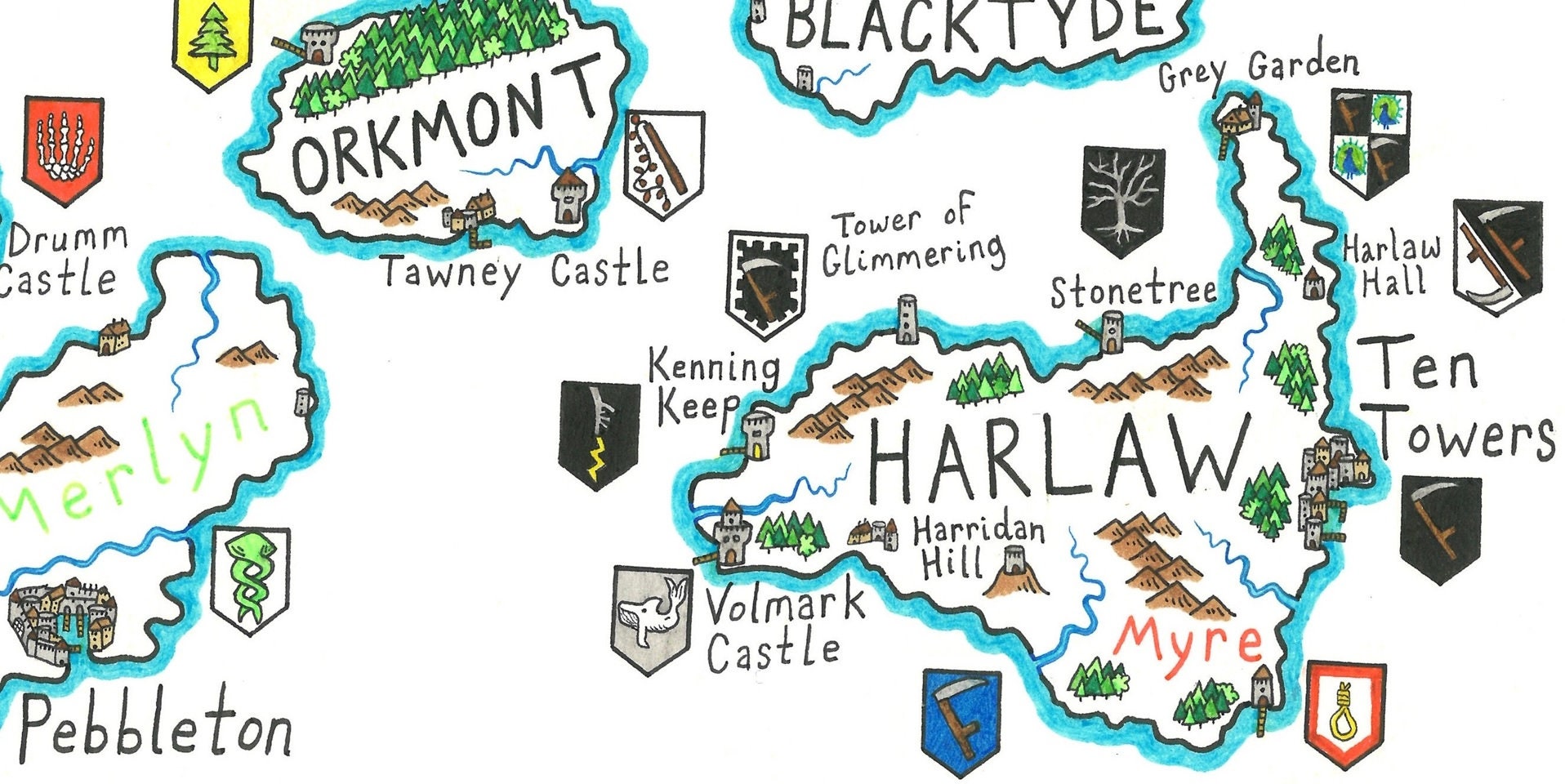 Iron Islands Map (digital File) - Etsy