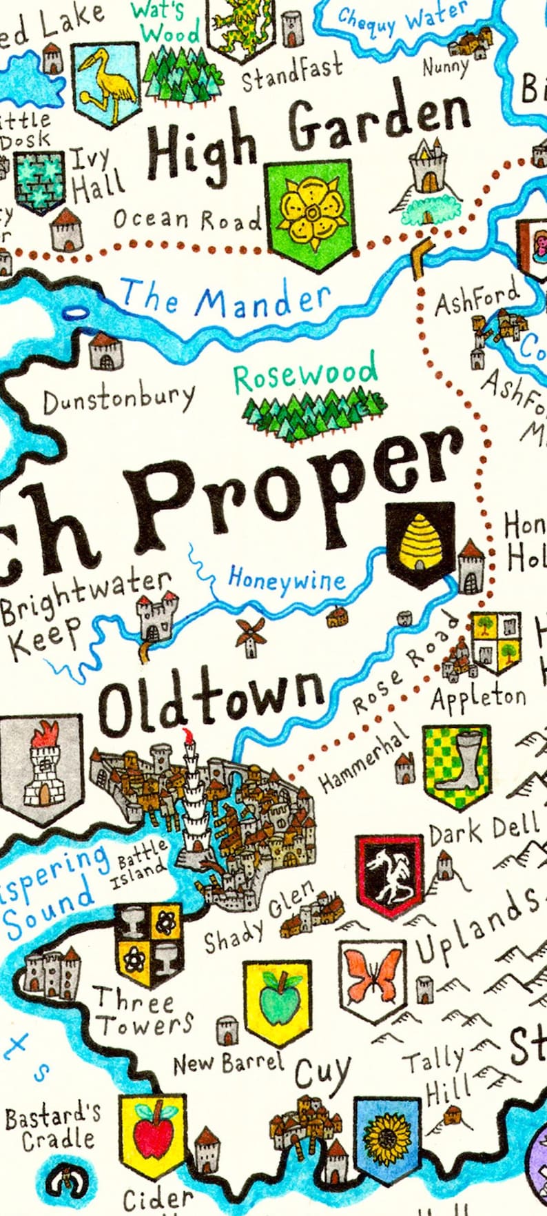 Westeros Sigil Map (digital File) - Etsy