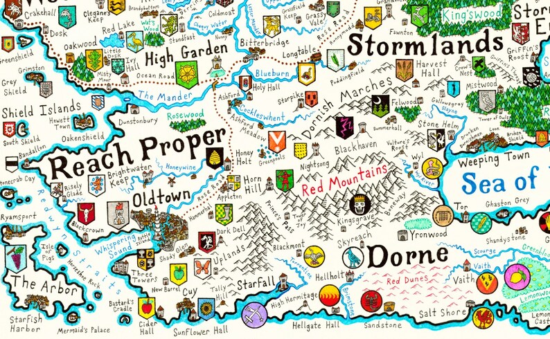 Westeros Sigil Map digital File - Etsy