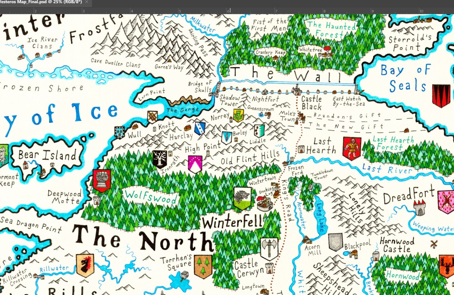 Westeros Sigil Map digital File - Etsy