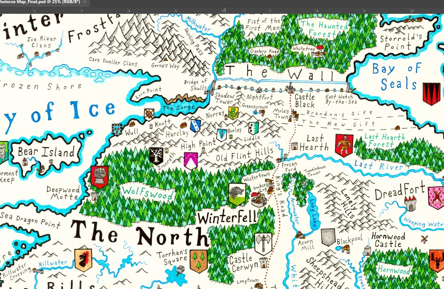 Westeros Sigil Map digital File - Etsy