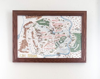 Map of the Shire - Etsy