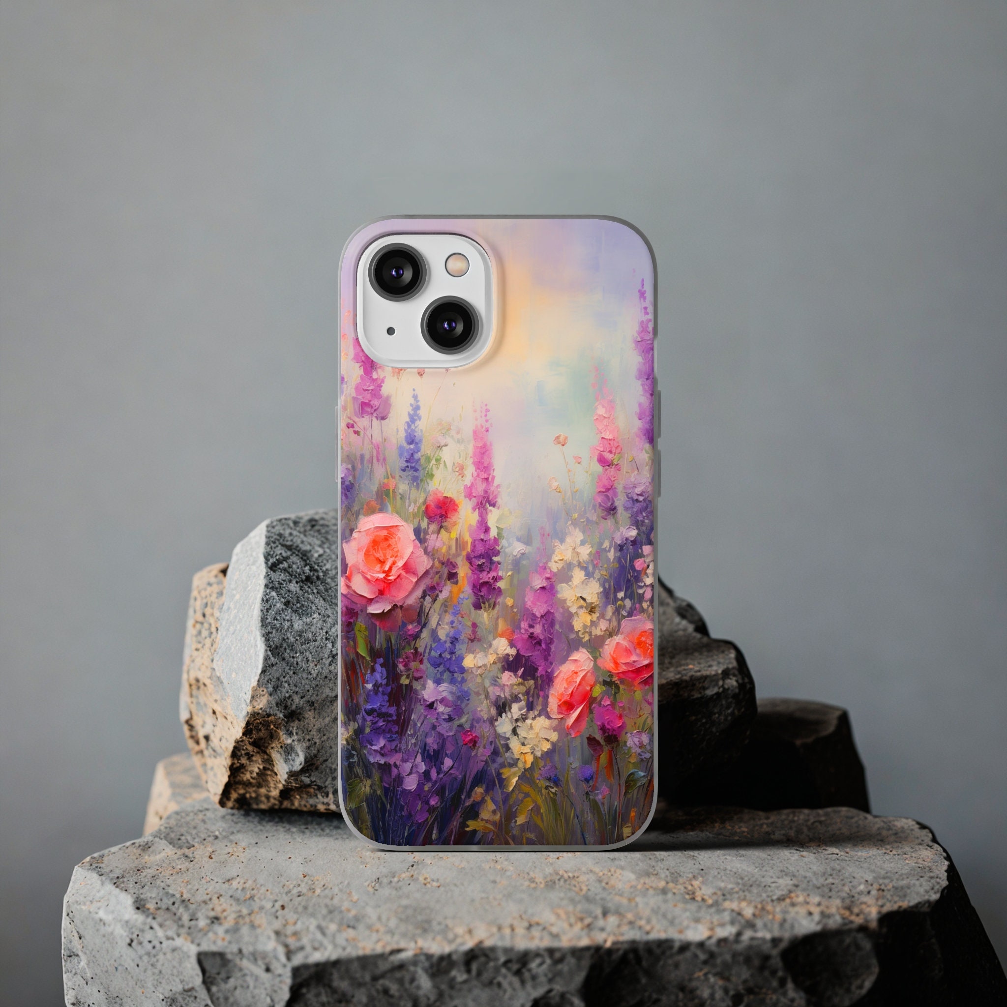 Wildflower Phone Case Art Effect Floral iPhone Case Faux Painted ...