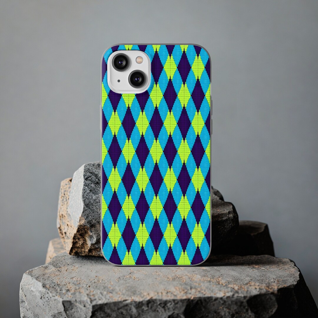 Vintage Argyle Sweater Look, Cell Phone Case, Knitted Look, Retro ...