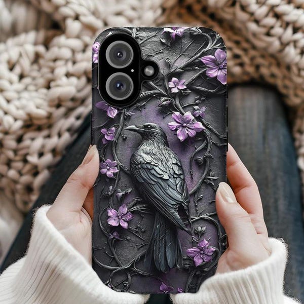Raven iPhone Case - Etsy