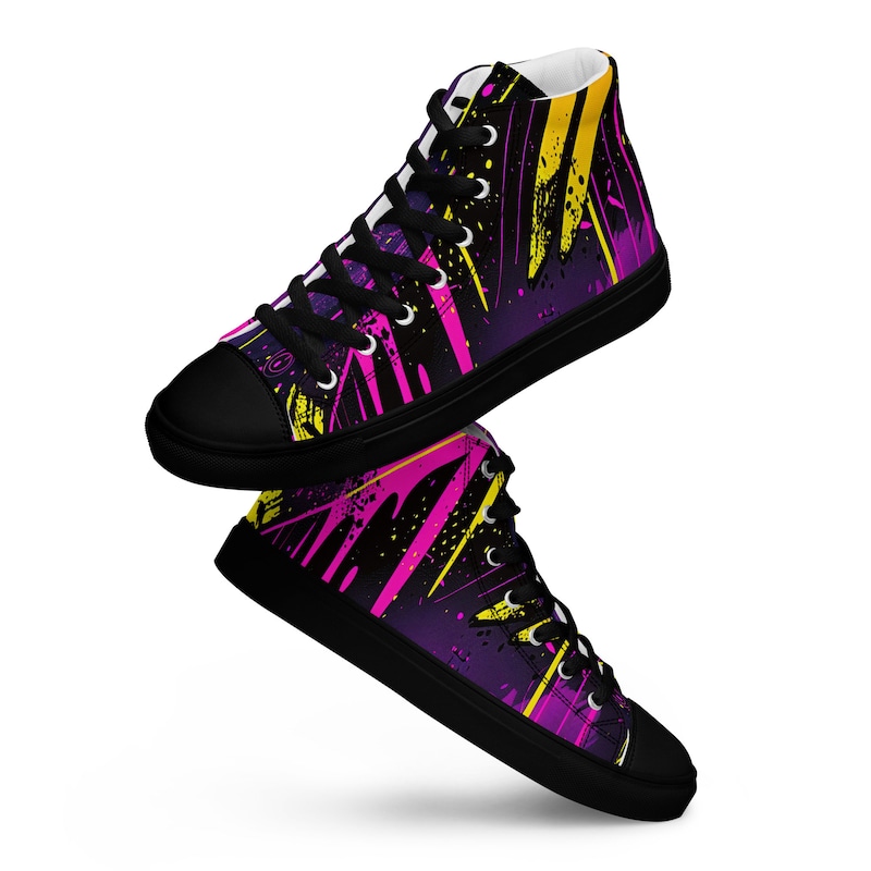 80s Canvas Hi Tops - Etsy