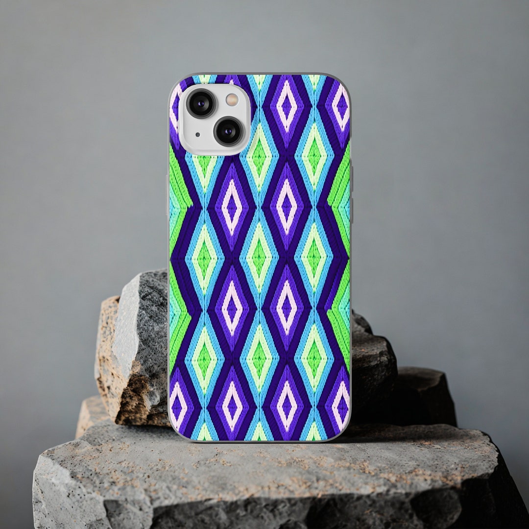 Vintage Knitted Look, Retro Argyle Look, Custom Made, Iphone, Samsung ...