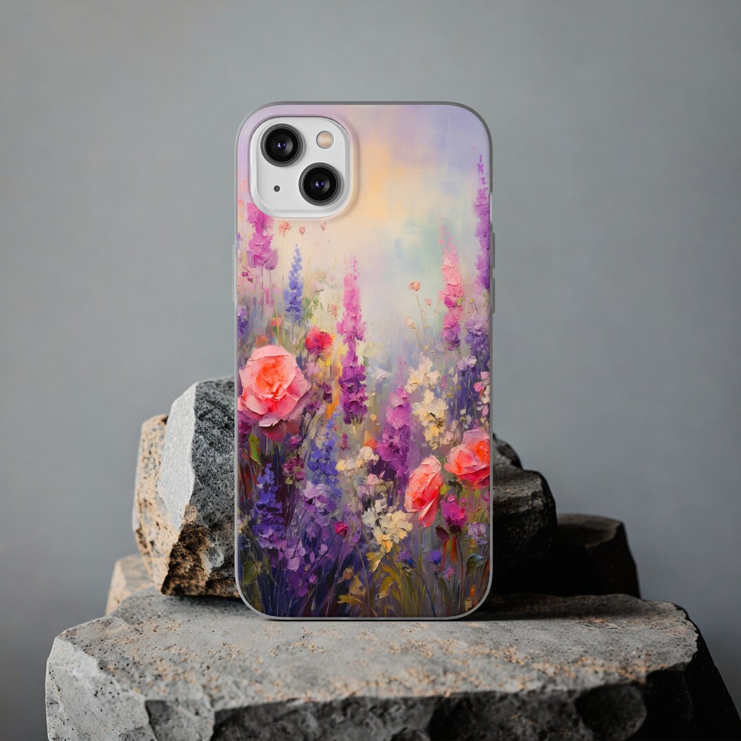 Wildflower Phone Case Art Effect Floral iPhone Case Faux Painted ...