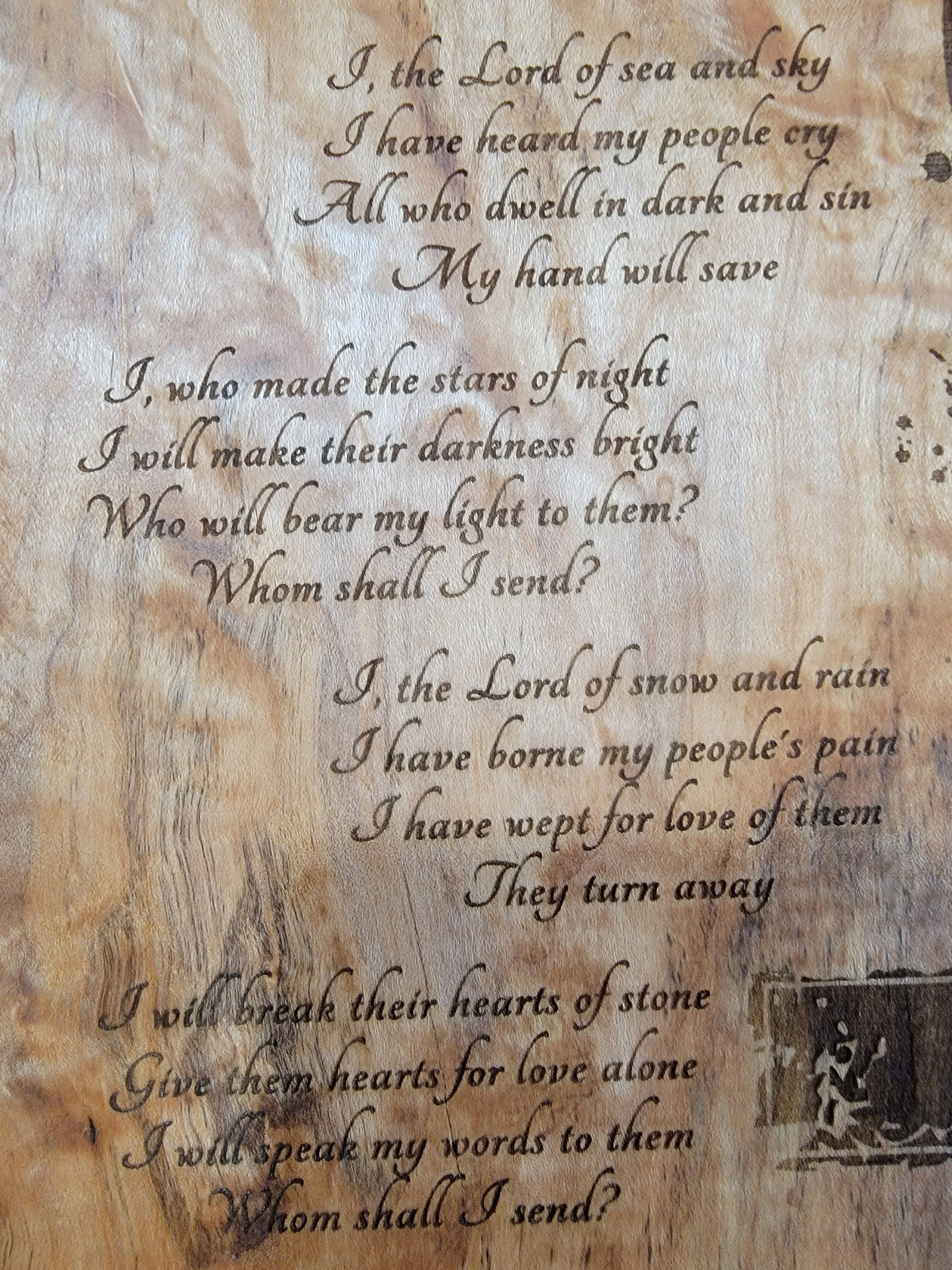 Here I Am Lord, Wood Plaque, Hymn Plaque, Wood Hymn Plaque, Christian ...