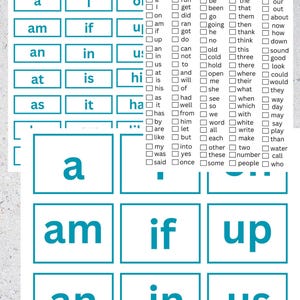 Essential High-frequency Word Flash Cards for Early Readers Printable ...