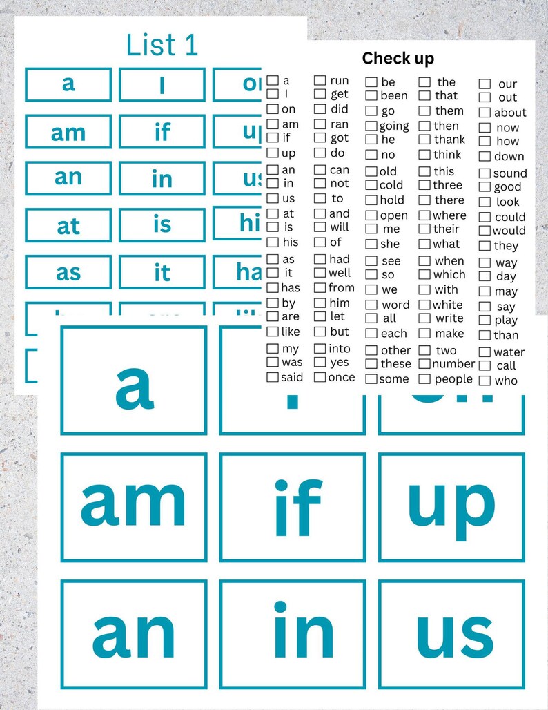 Essential High-frequency Word Flash Cards for Early Readers Printable ...