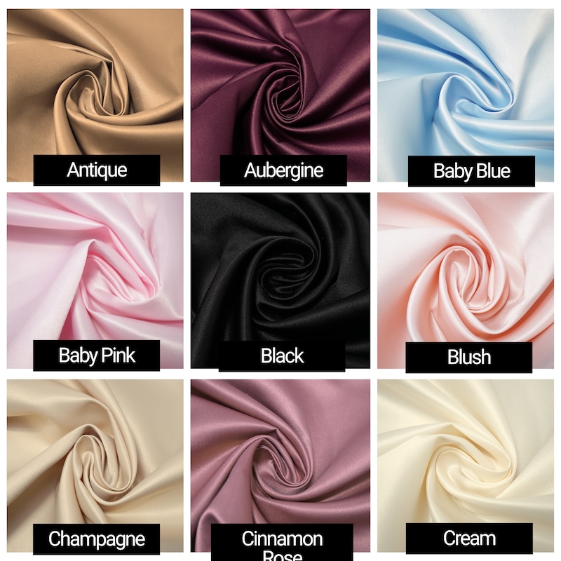 Satin Duchess Material - Etsy UK