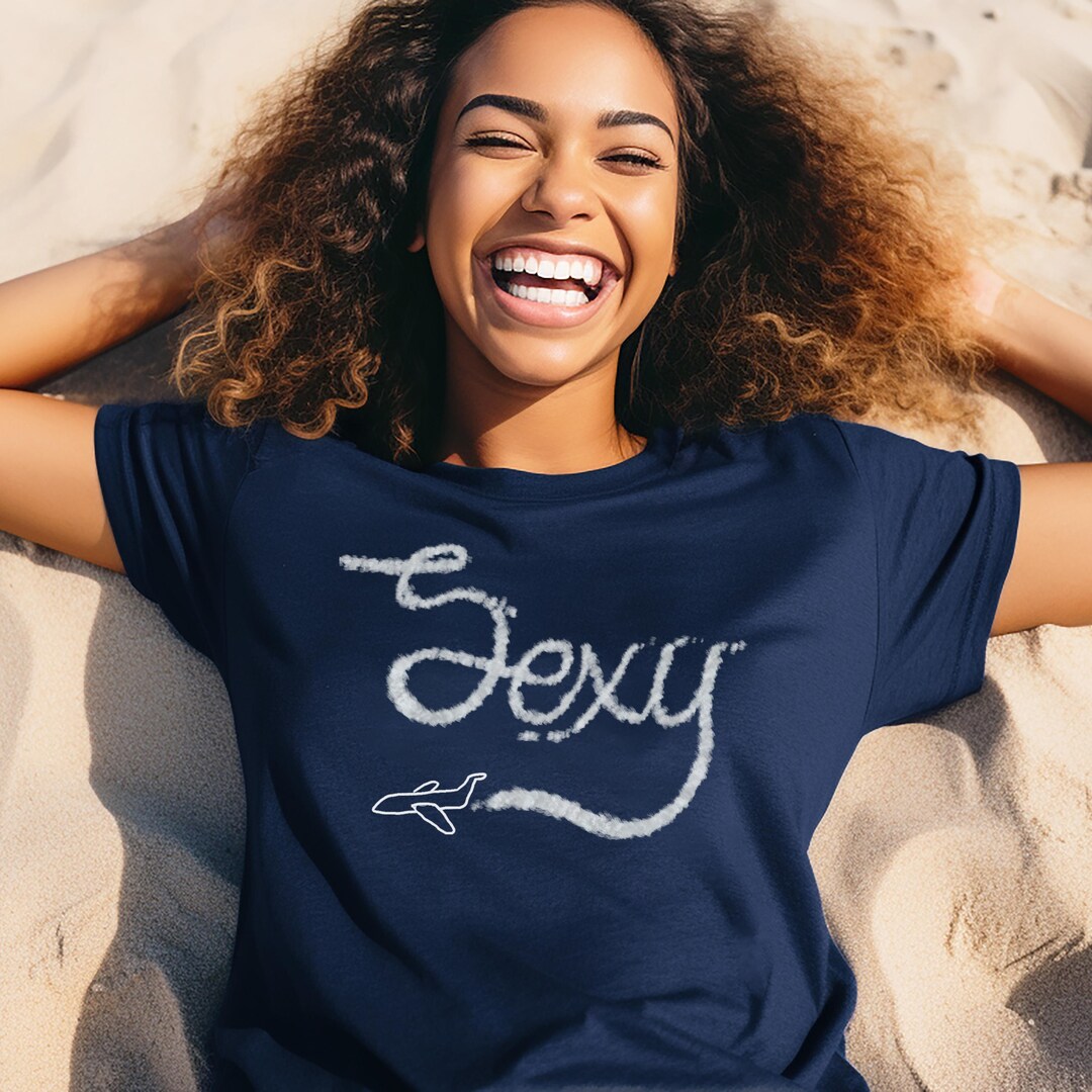 Sexy Girl T-shirt, Contrail Message, Soft Feel Crewneck With Original ...