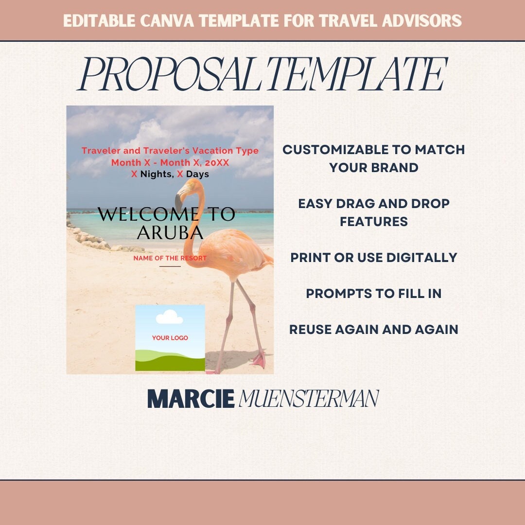 Aruba All Inclusive Proposal Template for Travel Agents | Canva ...