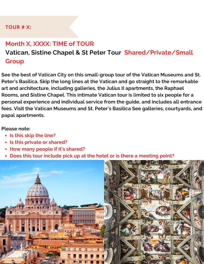 Rome, Italy Proposal Template for Travel Agents | Canva Template ...