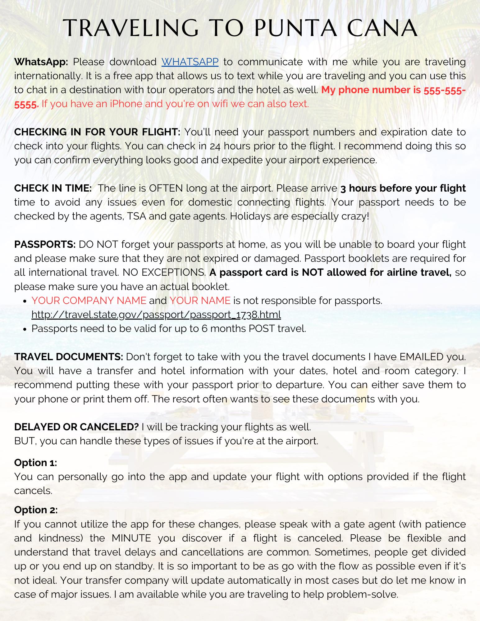 Cancun, Mexico Know Before Your Go Template for Travel Agents | Canva ...