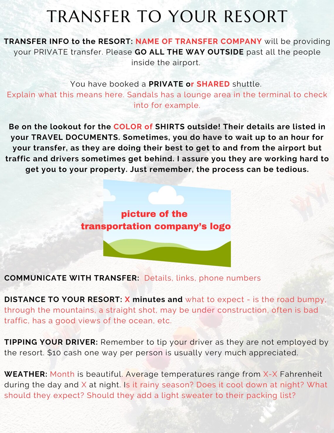 Bahamas Know Before Your Go Template for Travel Agents | Canva Template ...