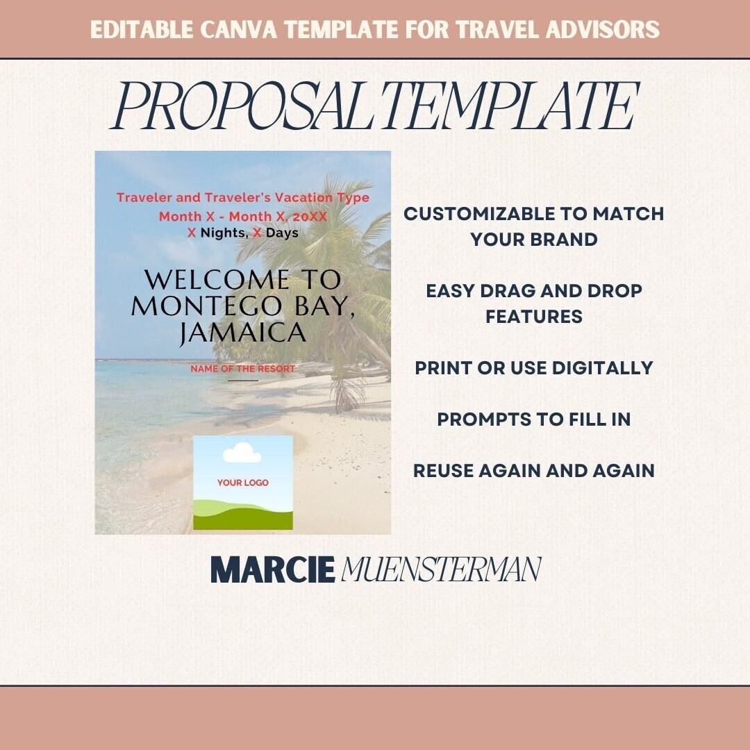 Montego Bay All Inclusive Proposal Template for Travel Agents | Canva ...