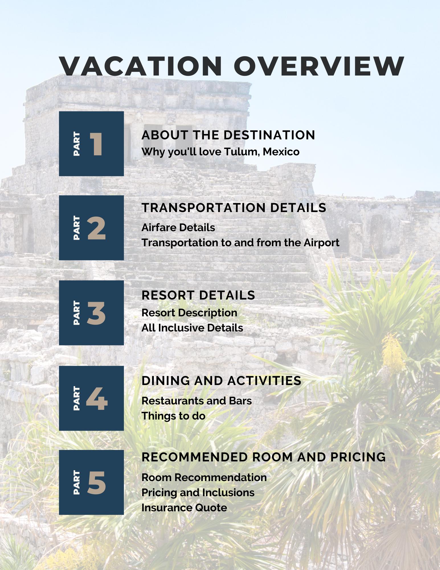 Tulum All Inclusive Proposal Template for Travel Agents | Canva ...