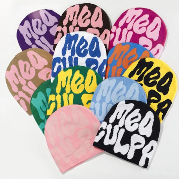 Pink Mea Culpa Beanie - Etsy