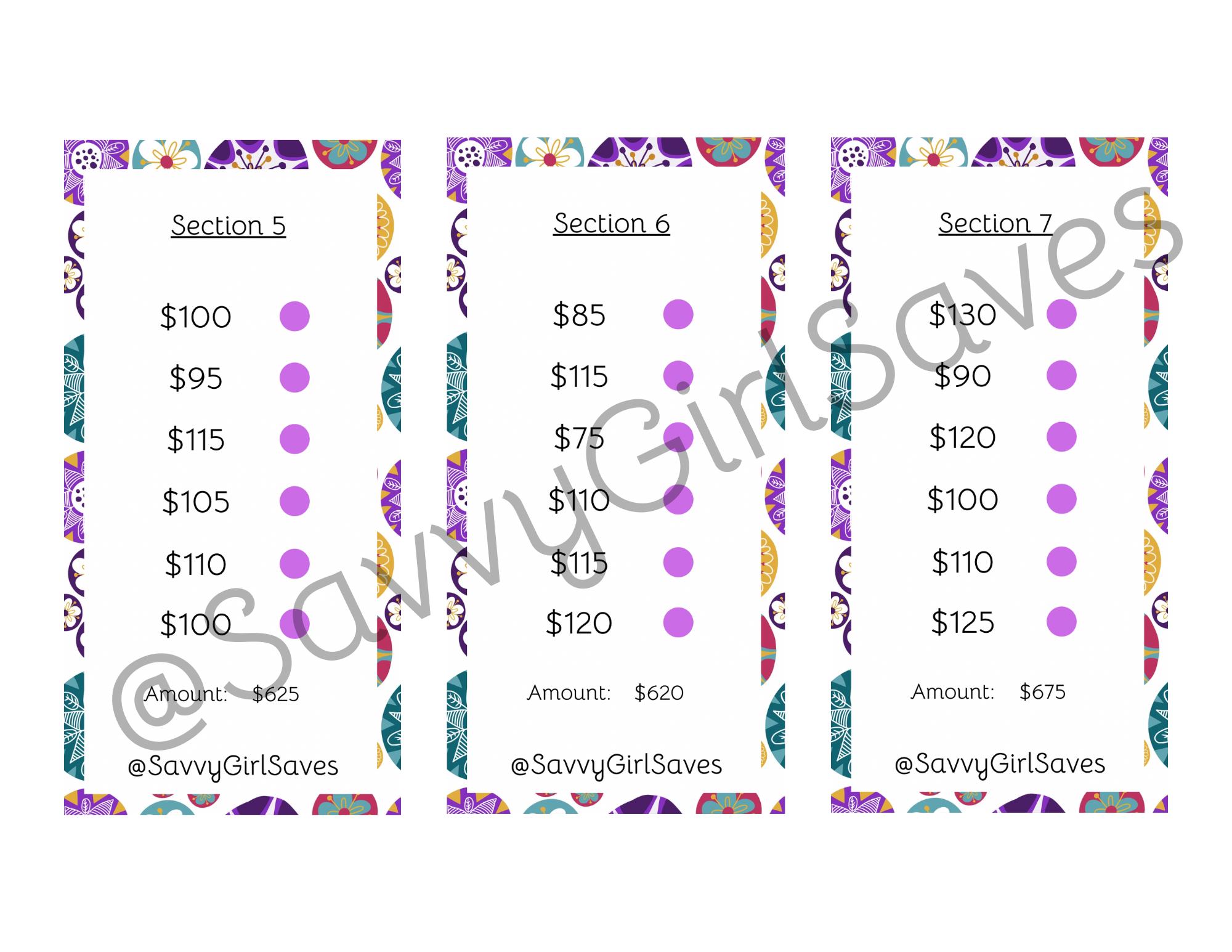 5K Savings Challenge Box A6 5,000 Dollars! - Etsy