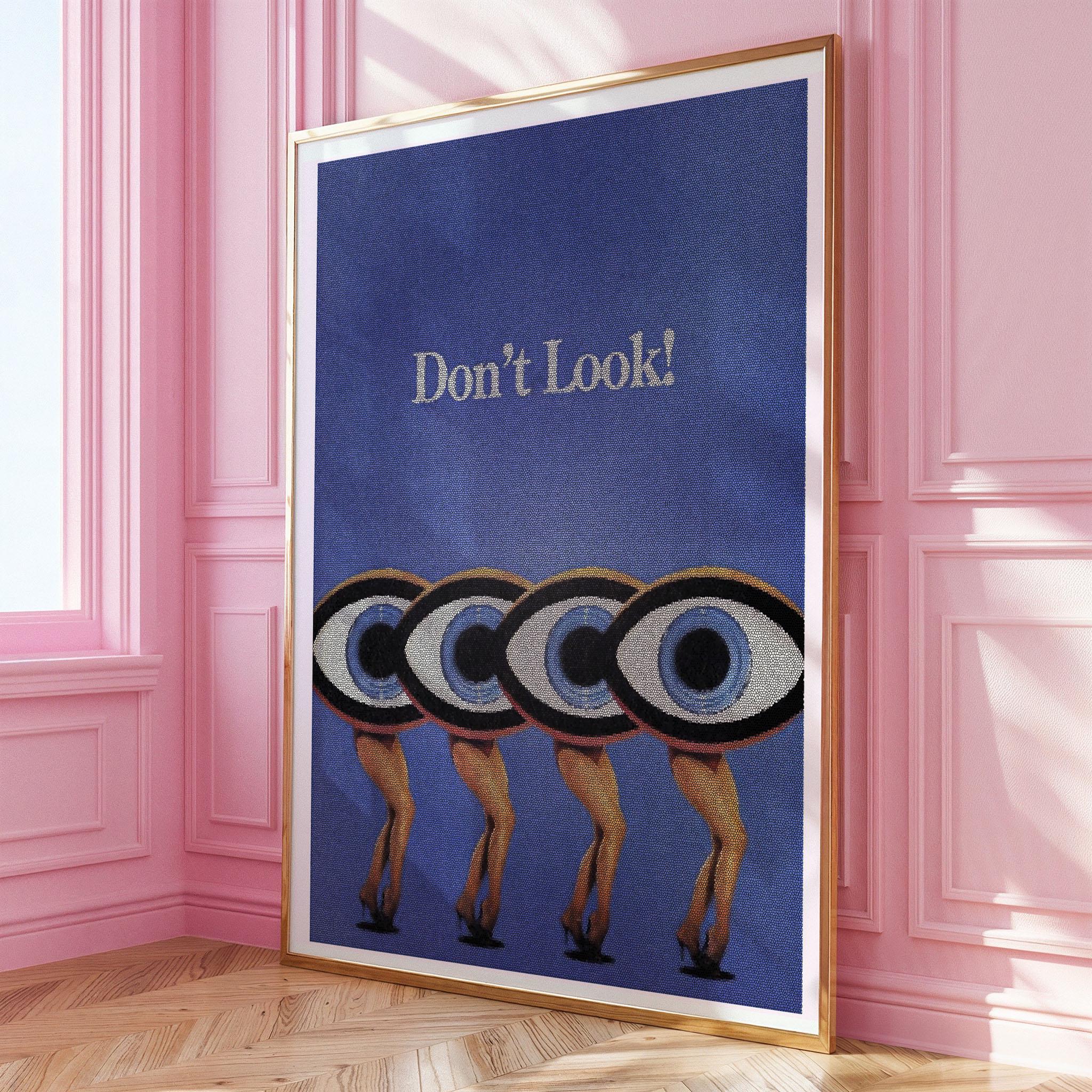 Don't Look, Textured Graphic, Fashion Wall Art, Printable Wall Art ...