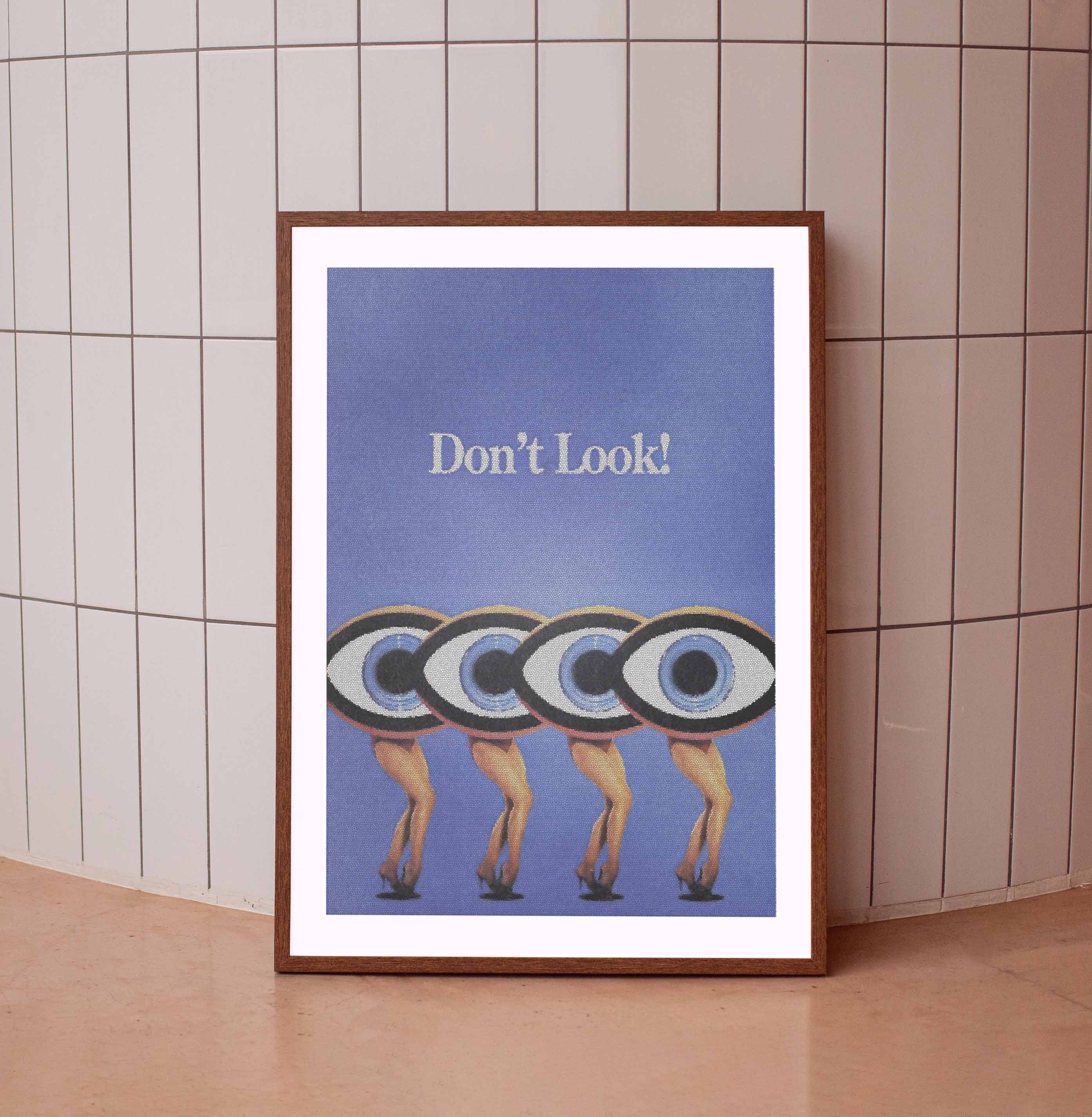 Don't Look, Textured Graphic, Fashion Wall Art, Printable Wall Art ...