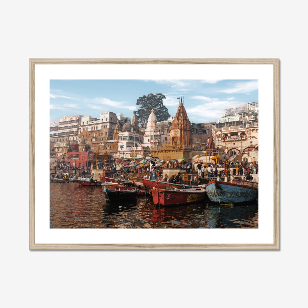 Varanasi Art Print, India Travel Wall Art, Indian Hindu Home Decor ...