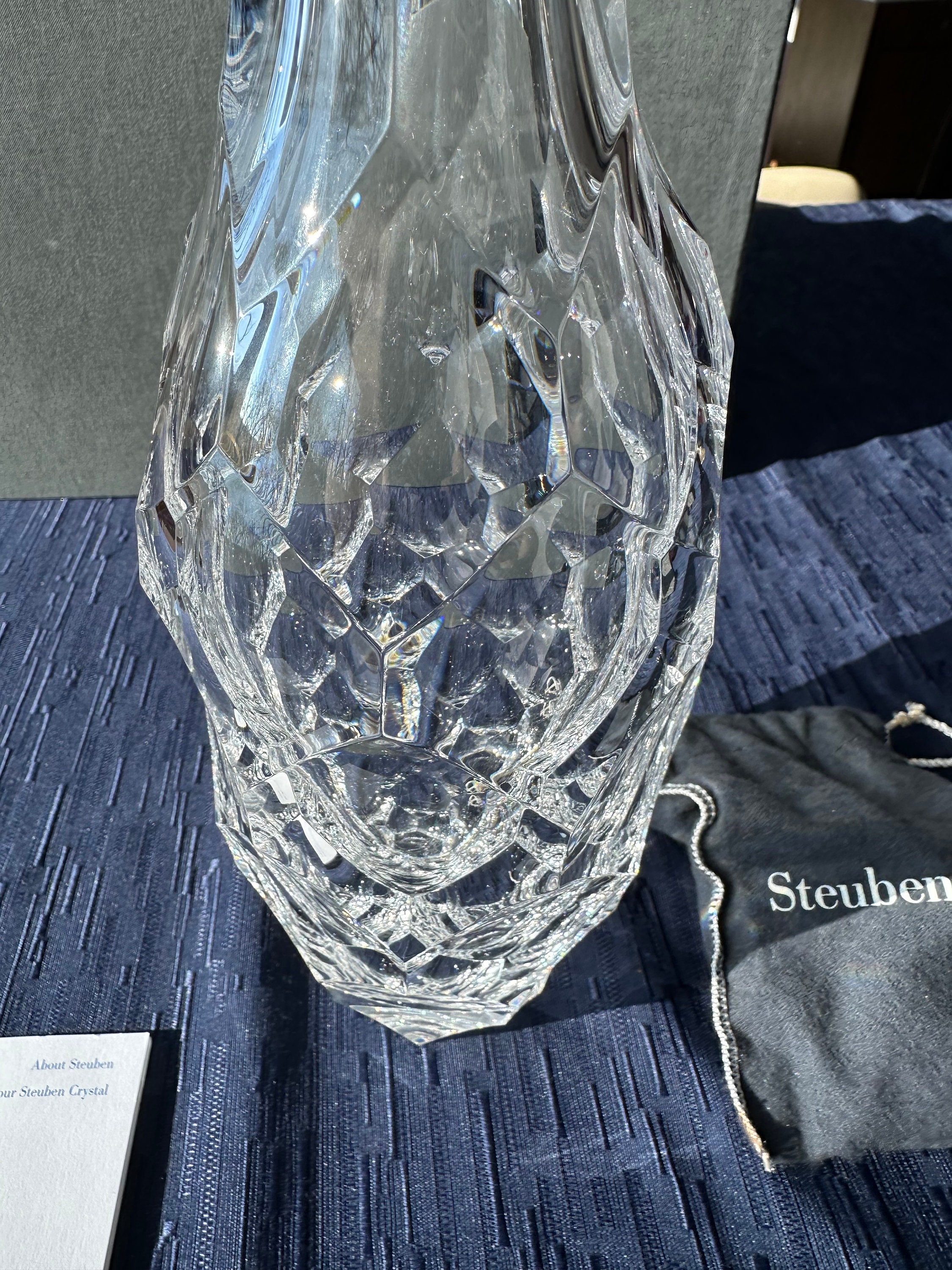 STEUBEN Crystal TORTOISE Full Cut DECANTER Ted Muehling New in Box - Etsy