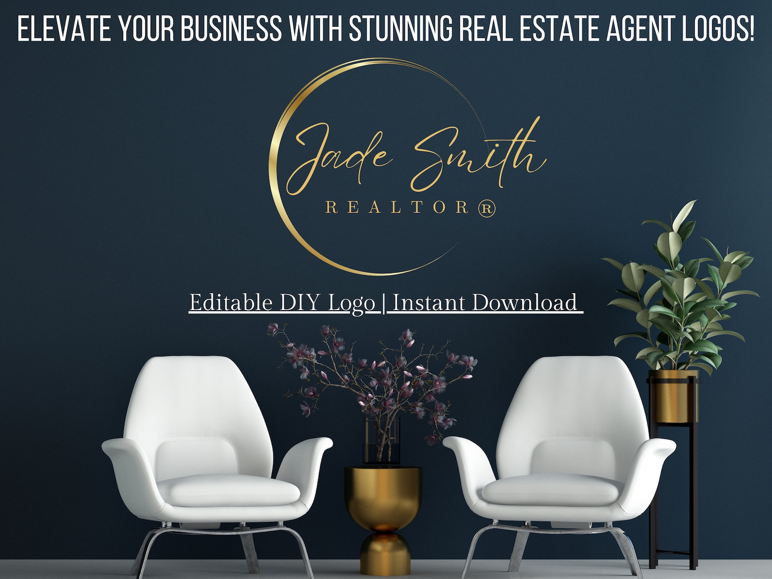 100+ DIY Logos for Realtors | Editable Logos, Gold Realtor Logos, Real ...