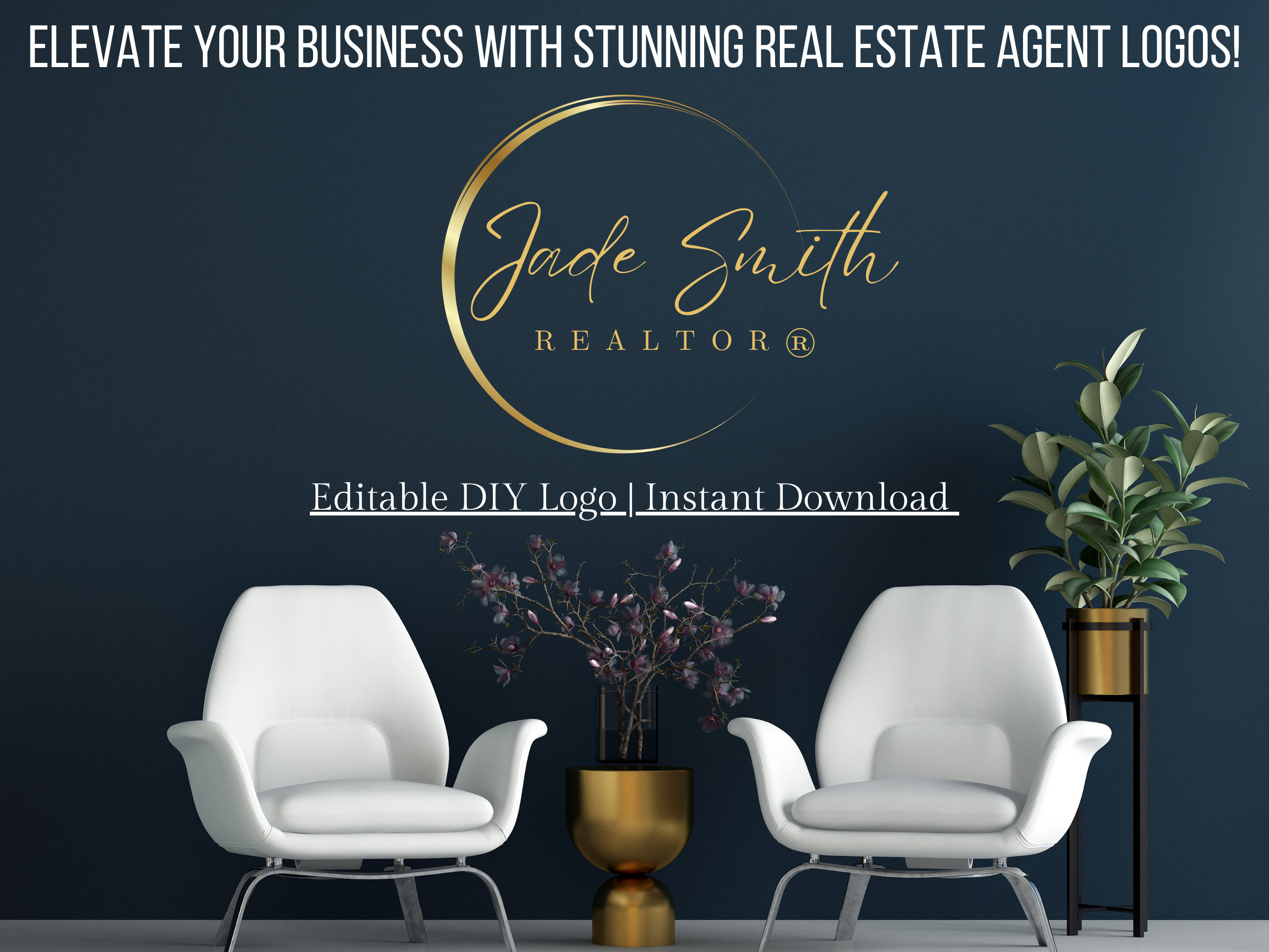 100+ DIY Logos for Realtors | Editable Logos, Gold Realtor Logos, Real ...