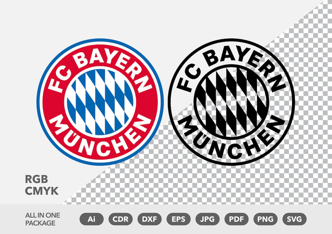 FC Bayern München Logo Ai Cdr Dxf Eps Pdf Png Jpg Svg - Etsy