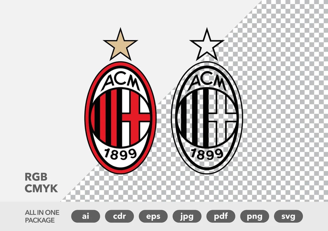Buy AC Milan Logo Ai Cdr Eps Pdf Png Jpg Svg Online in India - Etsy