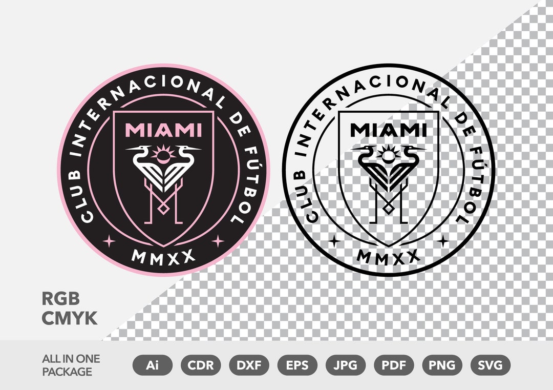 Inter Miami CF Logo Ai Cdr Dxf Eps Pdf Png Jpg Svg - Etsy Australia