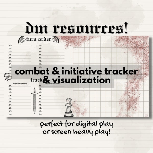 Initiative Tracker 5e - Etsy