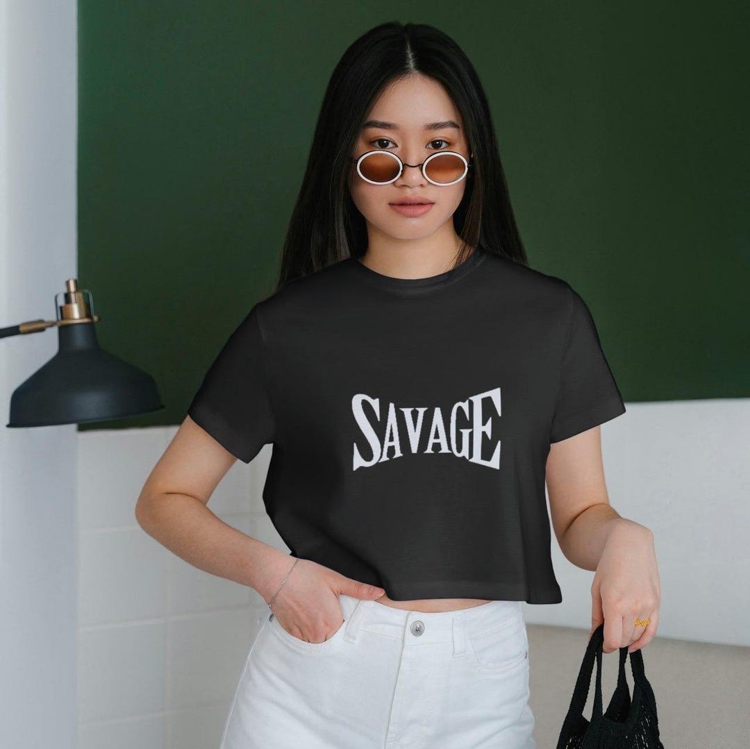 Savage: SVG PNG, Bold Relentless Typography Shirt Design, Wild Retro ...