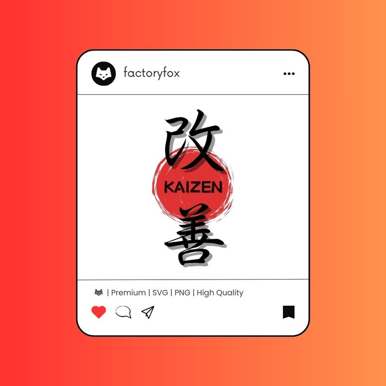 Kaizen: SVG PNG, Japanese Philosophy, Digital Print, Continuous ...