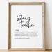 Botany Teacher Gift, Botany Teacher Definition Print, Botany Teacher ...