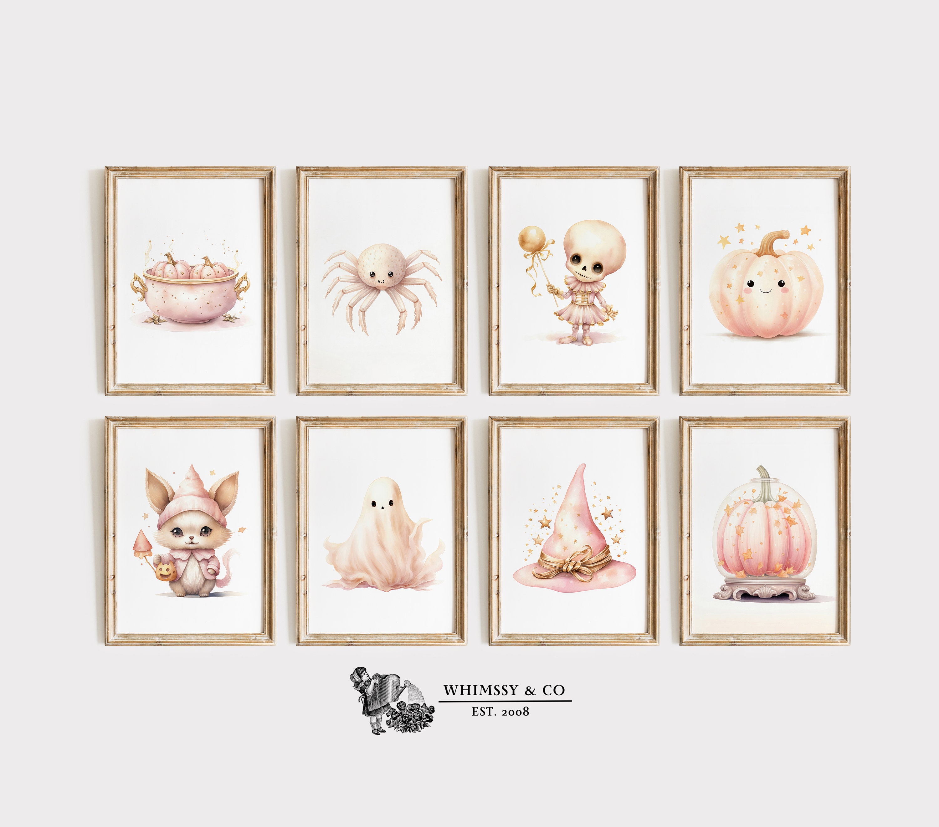 Kids Halloween 100 Mega Bundle Printable Wall Art Set Digital Download ...