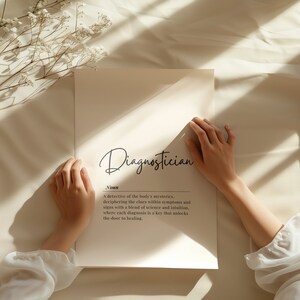 Diagnostician Digital Download Definition Poster Gift Wall Art National ...