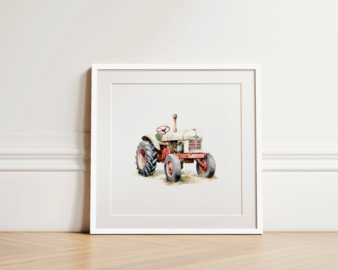 Nursery Tractor Nursery Wall Art Tractor Nursery Print Tractor Nursery ...