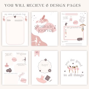 Ballet Kids Gratitude Journal Printable Pdf,ballet Themed Kids Activity ...