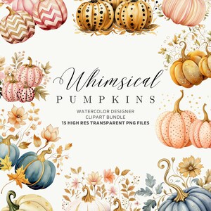 Pastel Pumpkin Clipart Whimsical Halloween Pastels Gold Pink Halloween ...