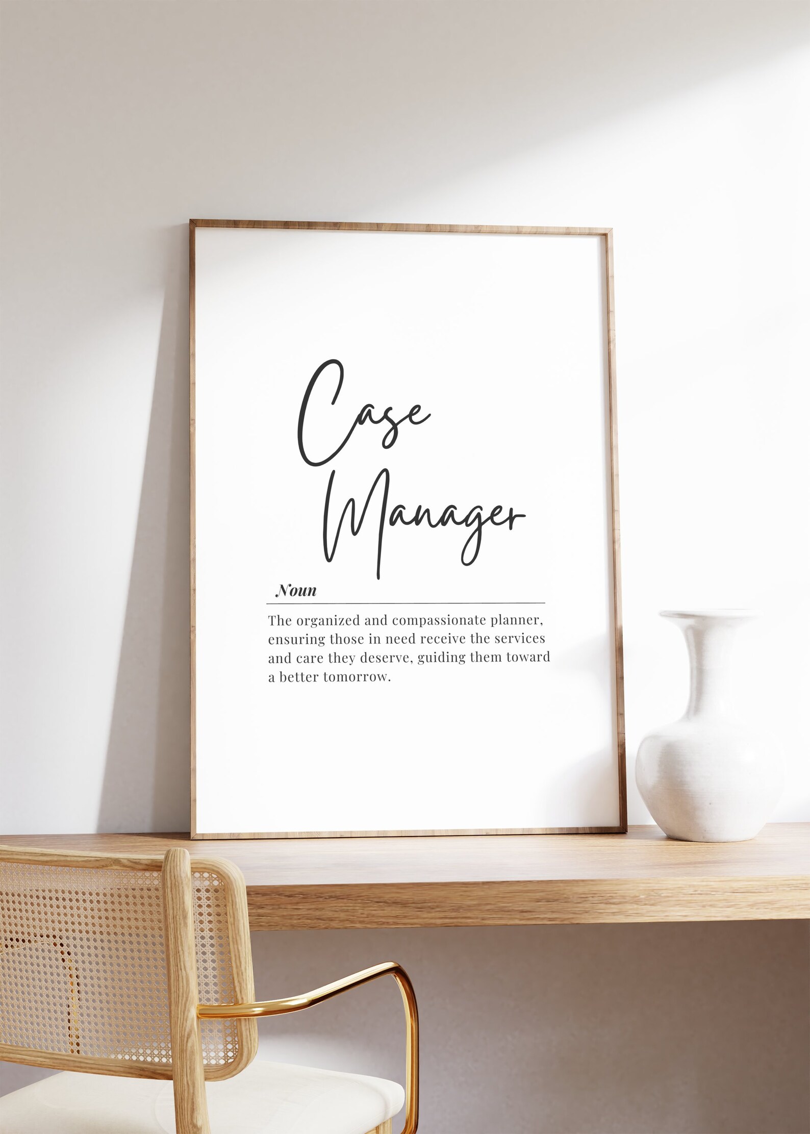 Case Manager Office Decor, Printable Wall Art, Digital Download ...